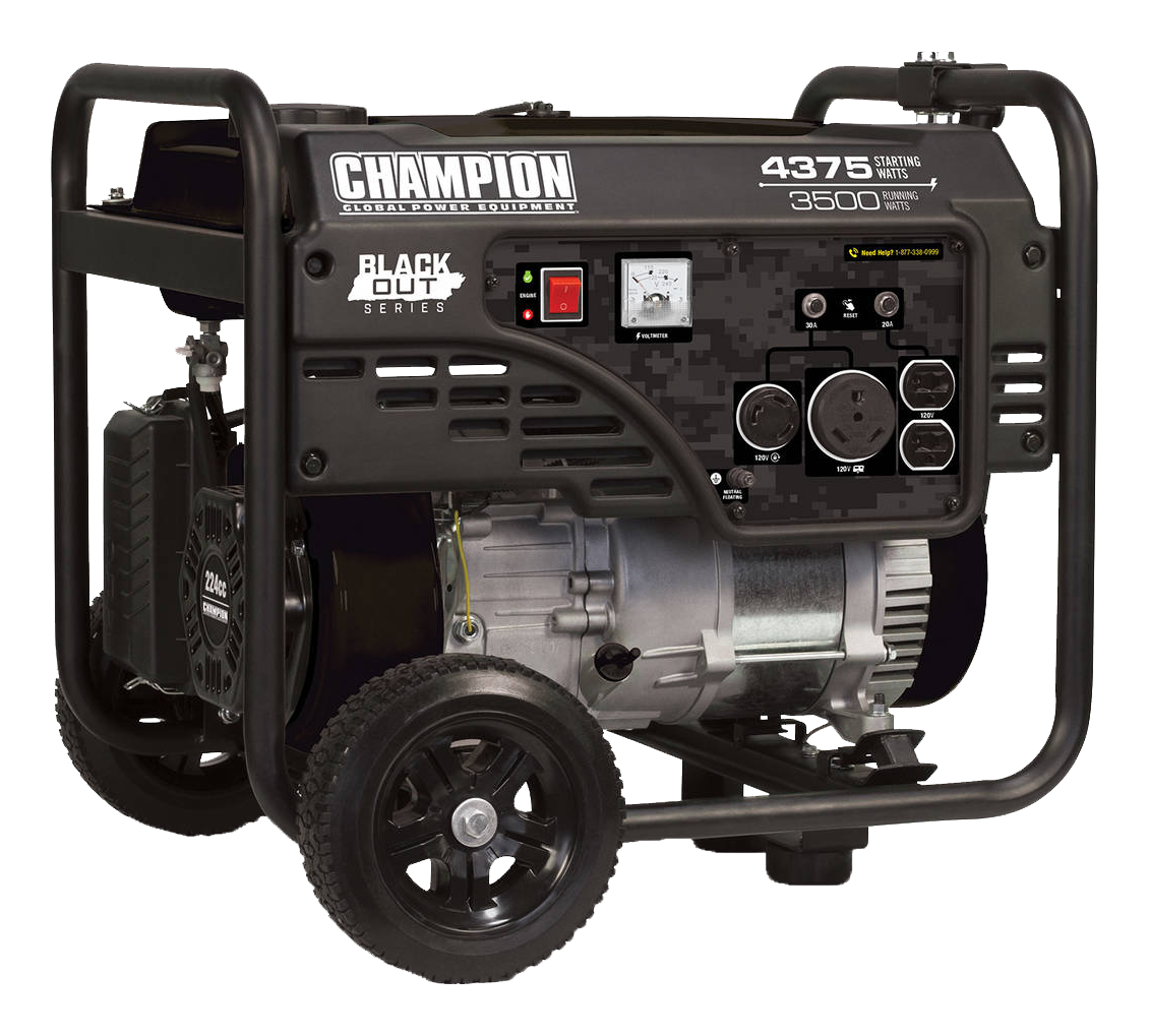 Champion 4,375W/3500W Blackout Generator | Bass Pro Shops